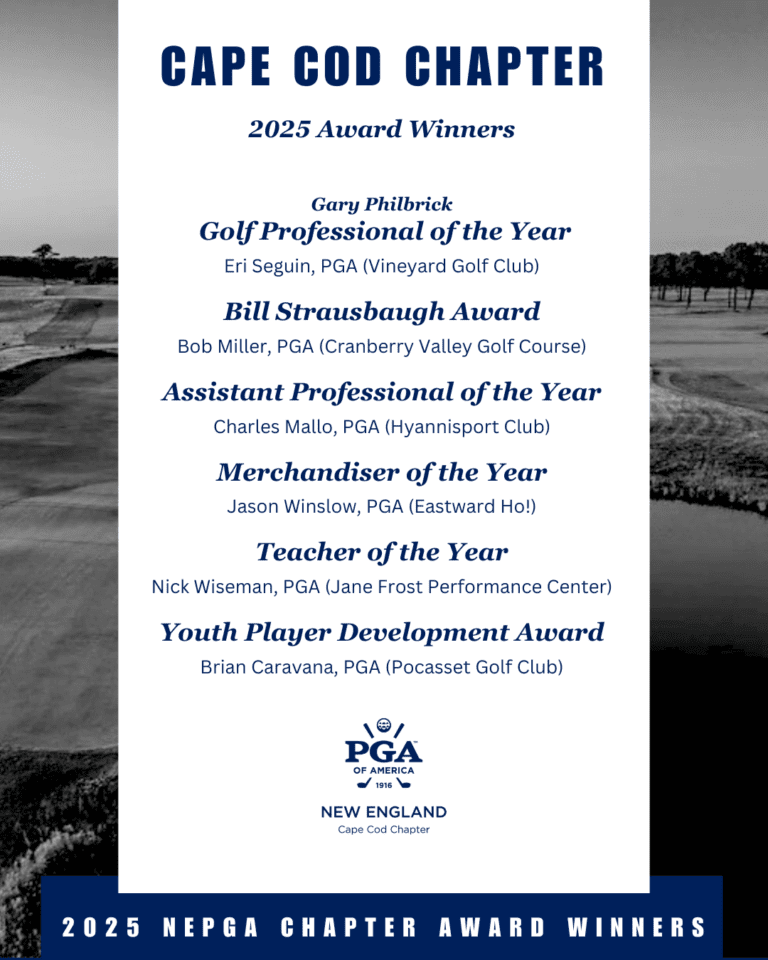 A Letter From President Sweet: Announcing the 2025 Cape Cod Chapter Award Winners – New England